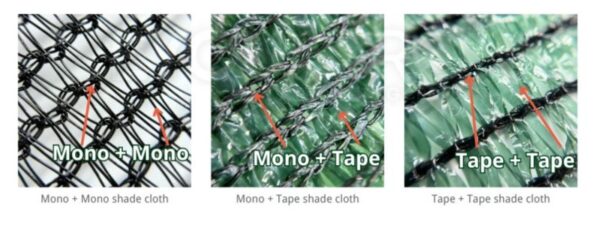 What's the difference of 3 kinds of Raschel Netting?